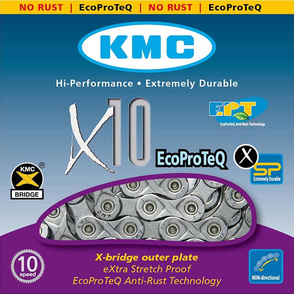 KMC, X10 EPT, Chain, 10sp., 116 links - Amego Electric Vehicles - Default Title - Amego Electric ...